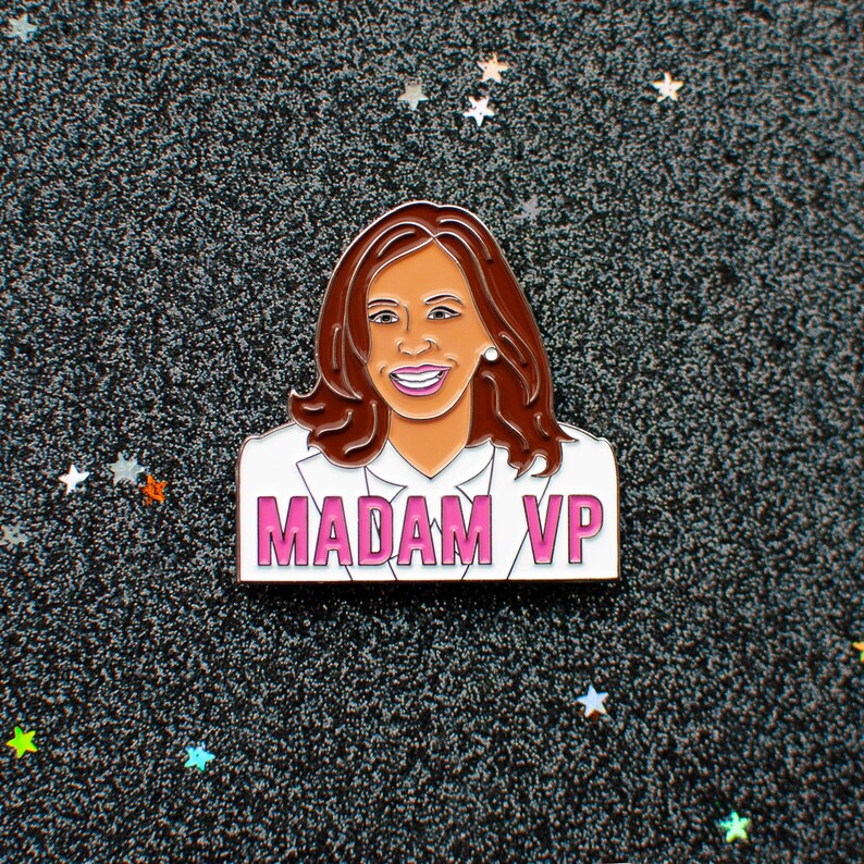 Kamala Harris Enamel Pin Madam Vice President Lapel Pin | Etsy