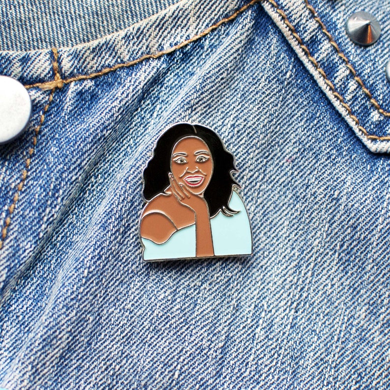 Michelle Obama Enamel Pin First Lady Pin Badge Becoming - Etsy