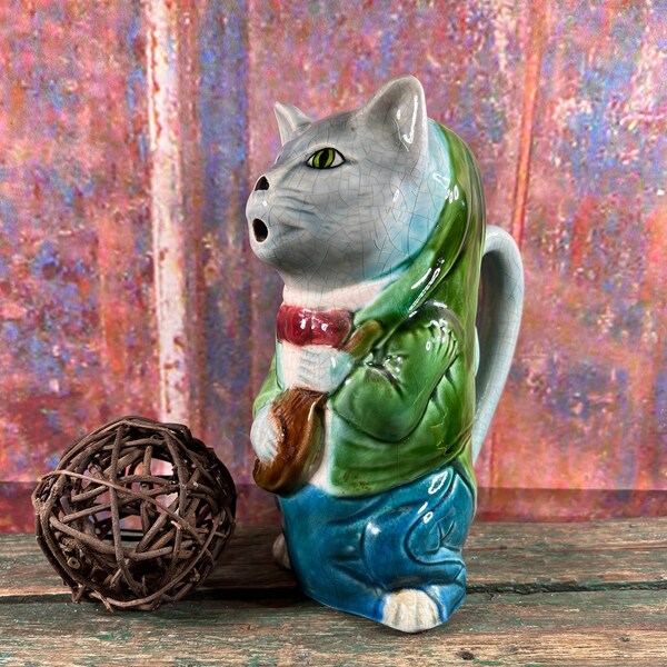 Cat Pitcher - Etsy
