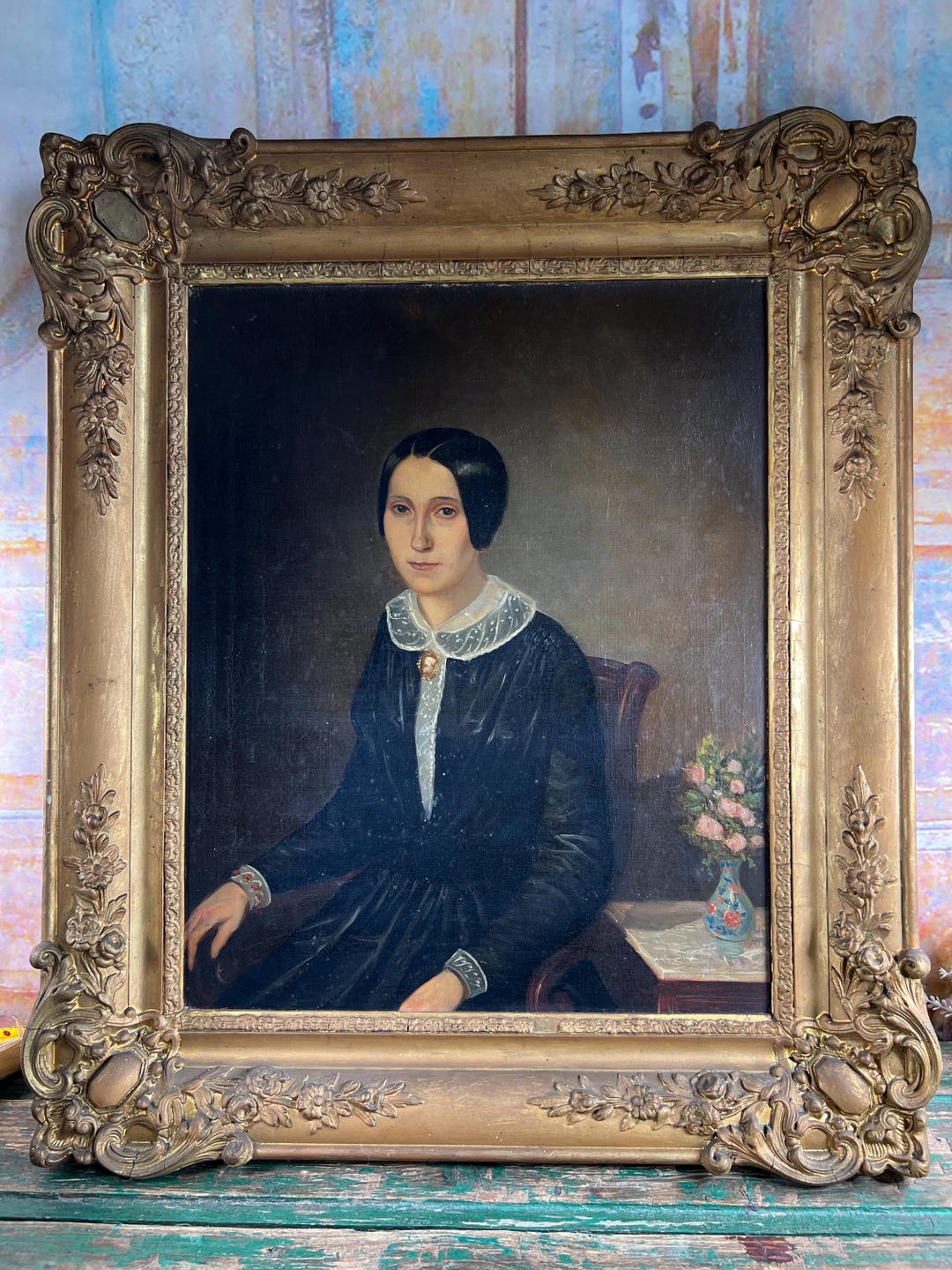 Portrait of a Woman 1890/1900 – Oil on Canvas French School – Framed in ...