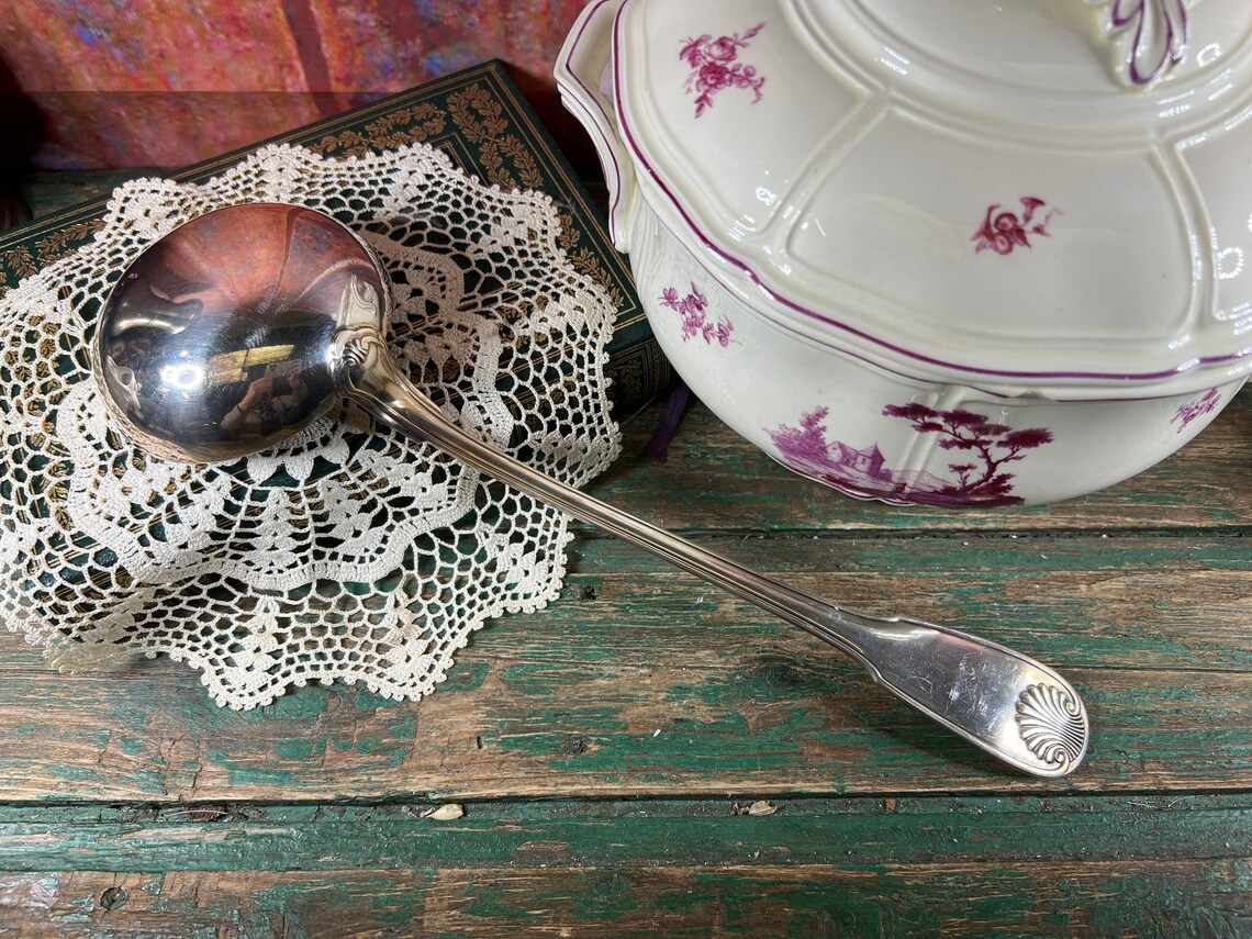 Christofle Ladle in Silver Metal Modèle Shell or VENDOME - Etsy