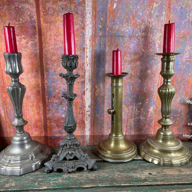 Vintage Old Candle Holder - Etsy