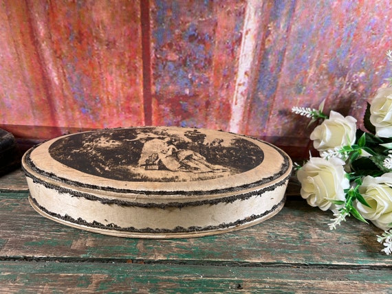 Antique Victorian cardboard box - Gem