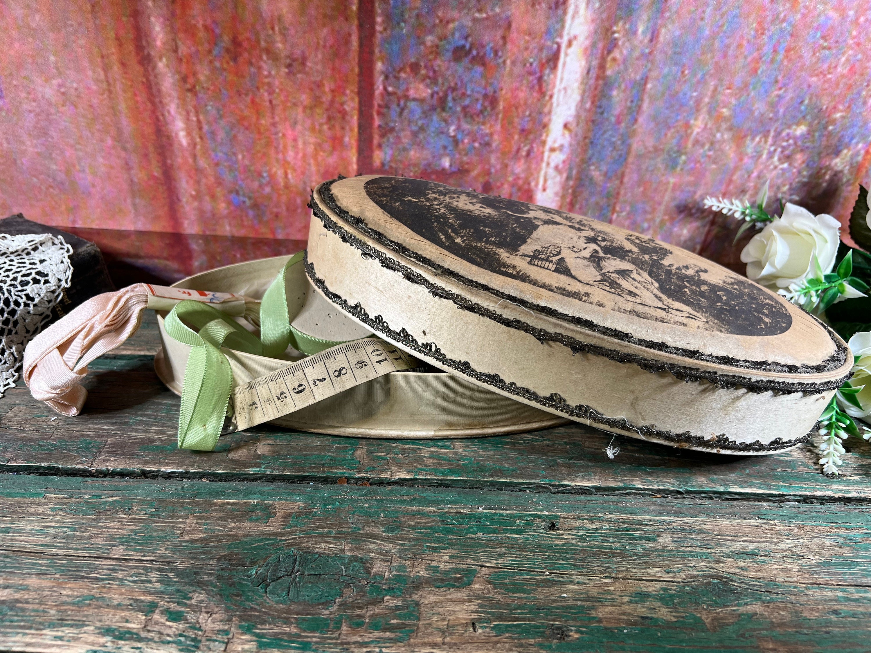 Antique Victorian Cardboard Box - Etsy