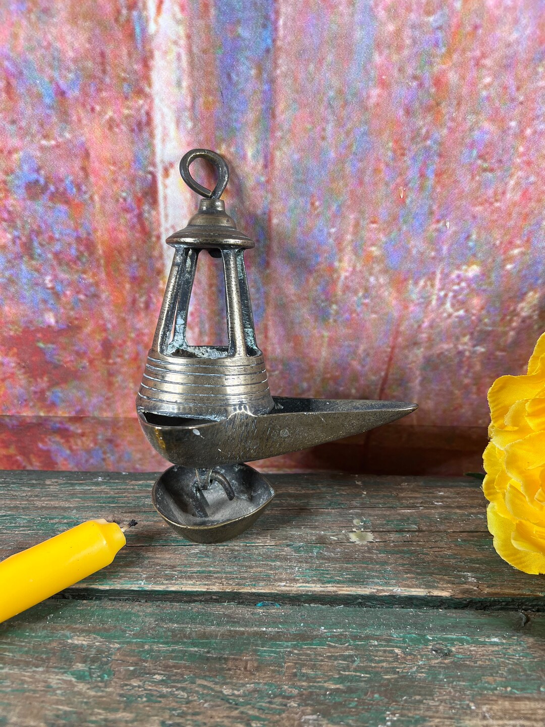 Antique Bronze Oil Lamp, Aladdin Lamp - Etsy