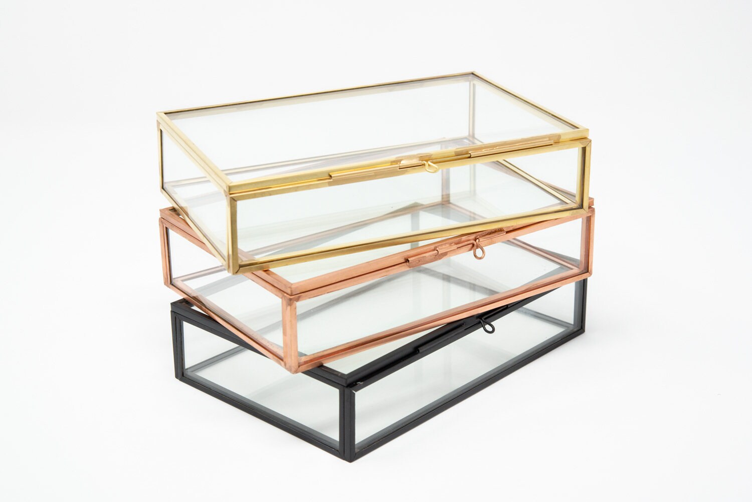 Rose Gold Glass Photo Box Photographer Box 4 X 6 5 X 7 | Etsy UK