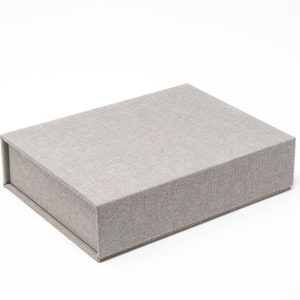 Gray Linen Photo Box Photographer Box 4 X 6 5 X 7 - Etsy