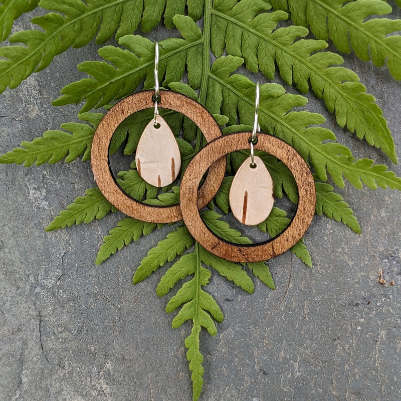 Birch Bark Jewelry - Etsy