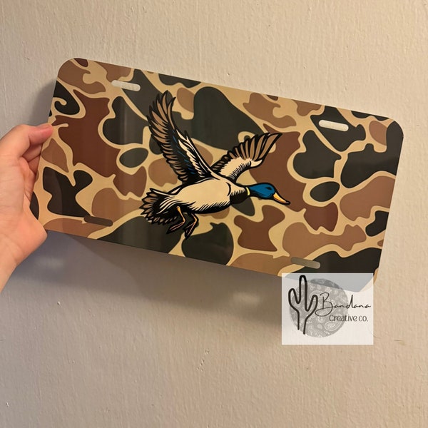 Old School Camo License Plate - Etsy