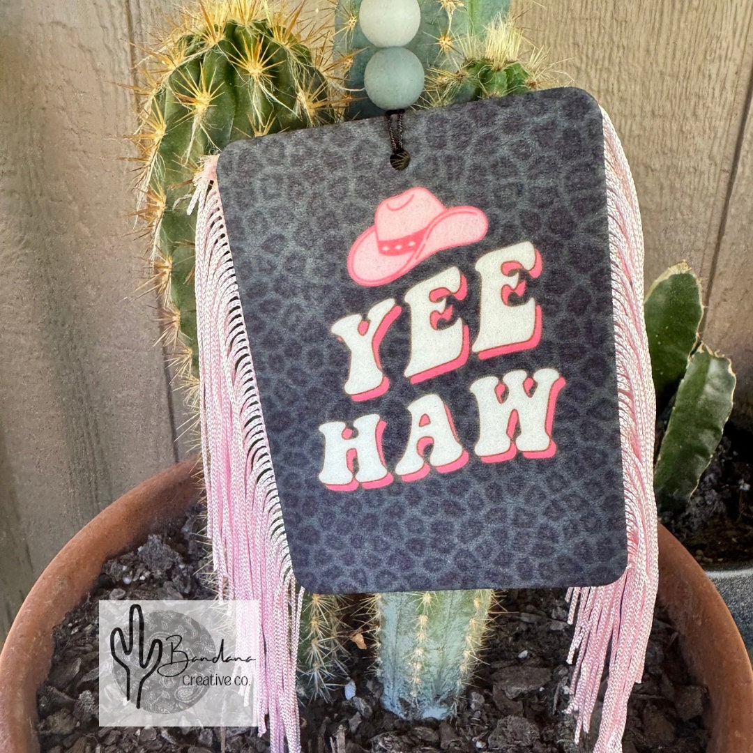 Western Car Freshener Yeehaw Car Coasters Western Car Accessories ...