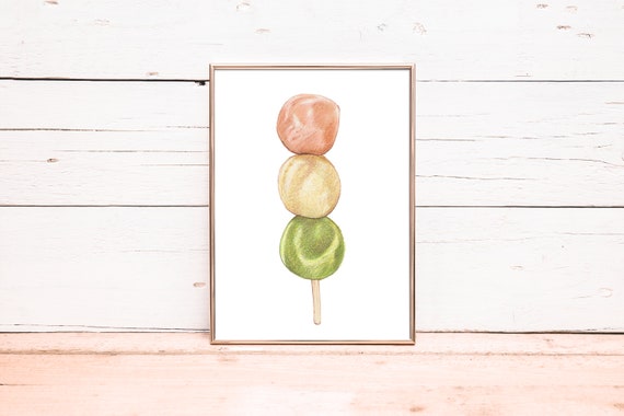 Dango Drawing Wall Art Print - Etsy