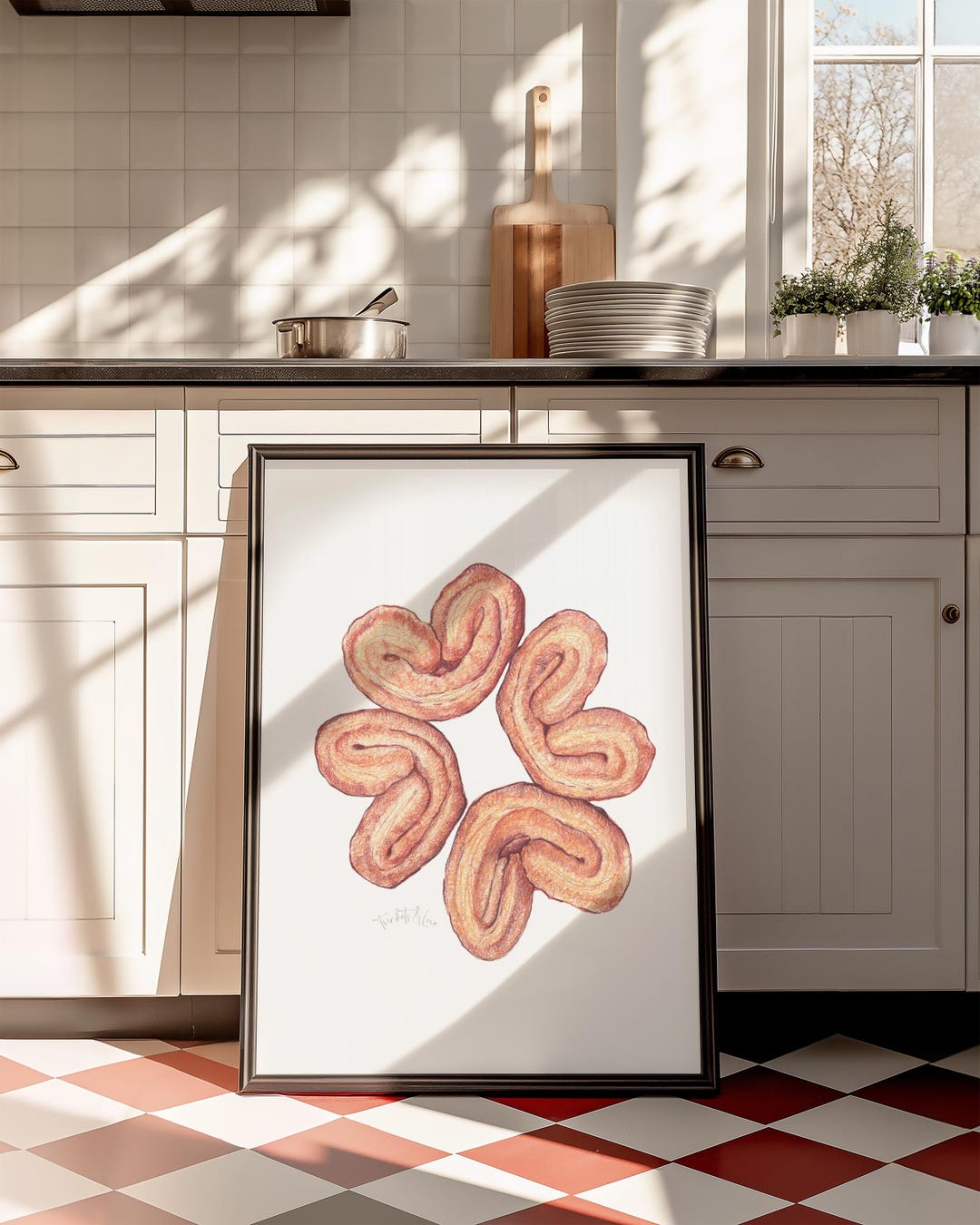 Palmiers Art Print, Orejas Art Print, Boulangerie Art, Boulangerie ...