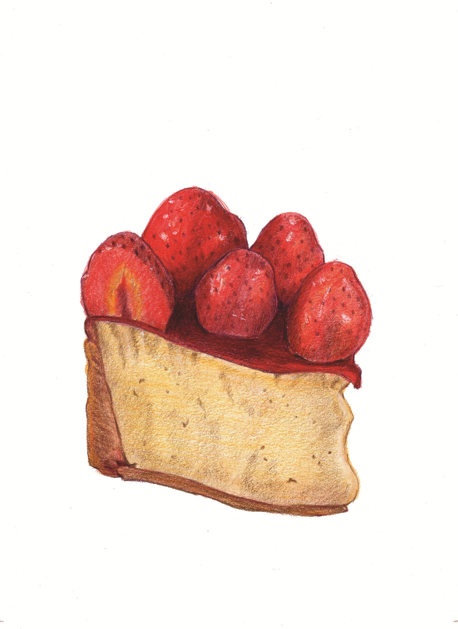 Strawberry Cheesecake Wall Art Print Great Mother's Day - Etsy