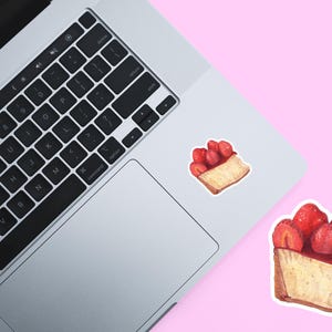 Cheesecake Sticker, Strawberry Cheesecake Sticker, Dessert Sticker ...
