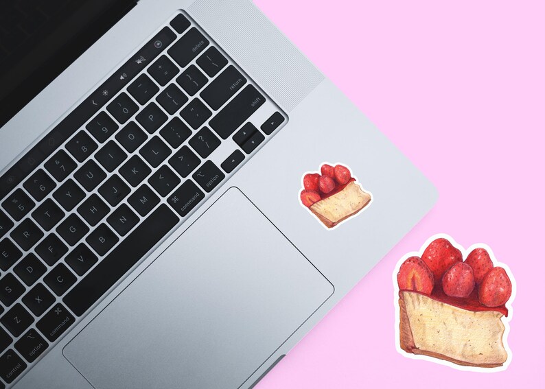 Cheesecake Sticker, Strawberry Cheesecake Sticker, Dessert Sticker ...