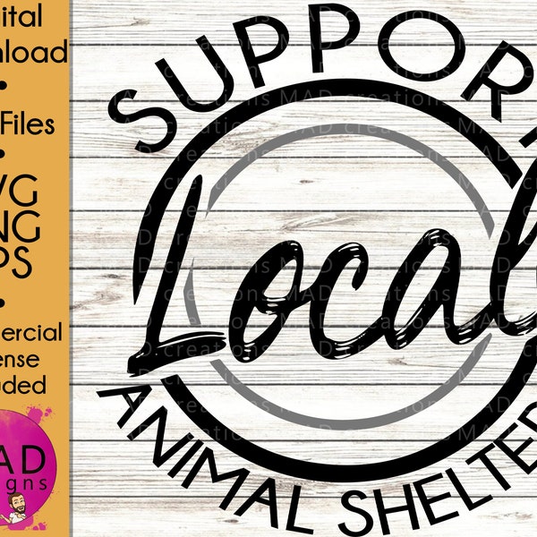 Support Animal Shelter Svg - Etsy