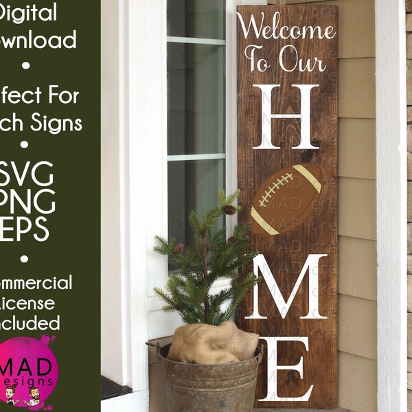 Football Porch Sign - Etsy