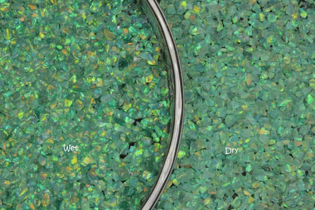 Crushed Synthetic Opal, Lime OP11 - Etsy