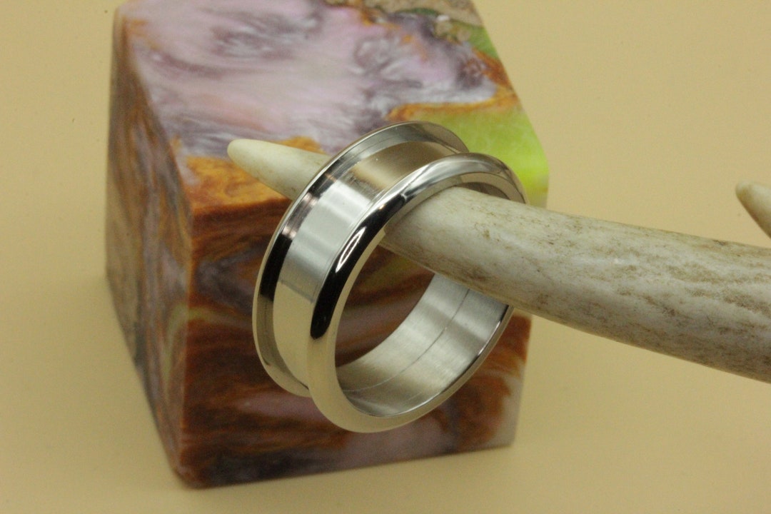 Titanium 2-piece Screw-together Ring Blanks (9mm Wide, 6mm Channel) - Etsy