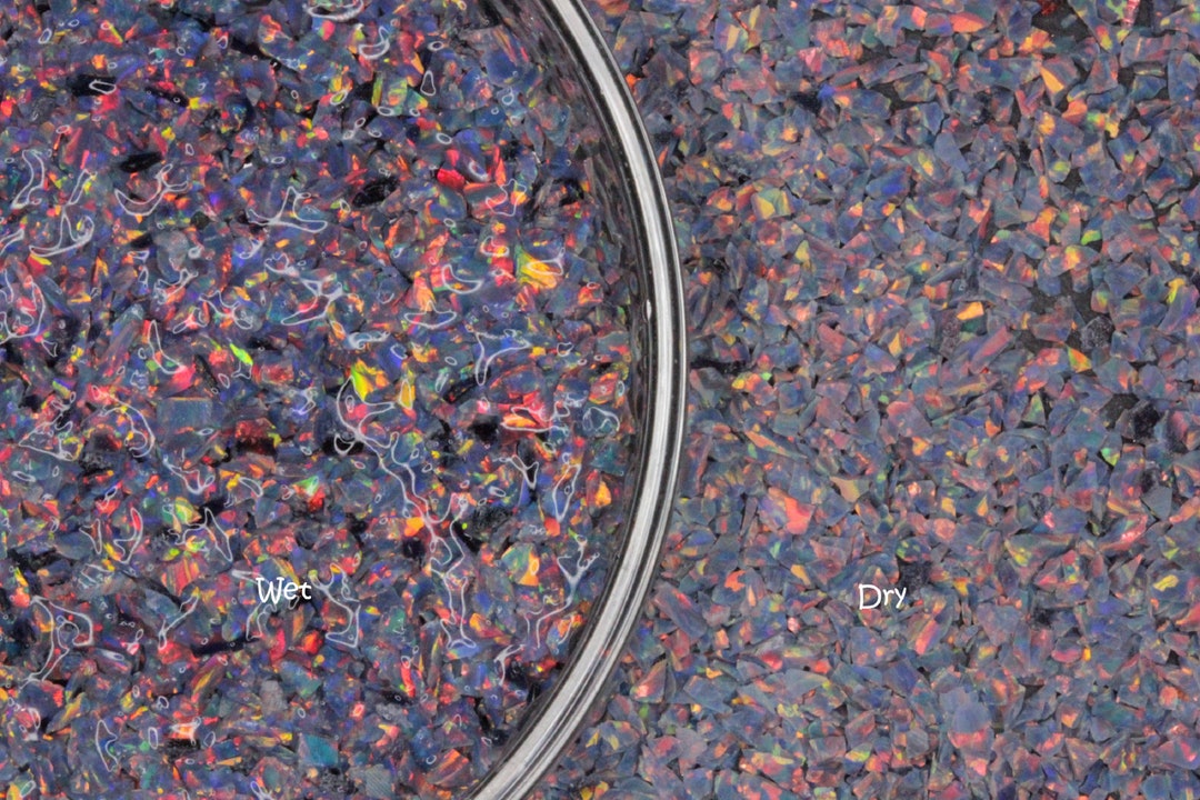 Crushed Synthetic Opal, Royal Bluegray OP77 - Etsy