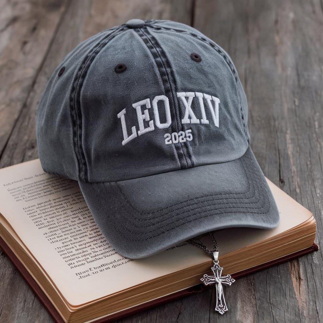 Pope Leo XIV Embroidered Hat, A New Dawn for the Church Washed Hat, New ...
