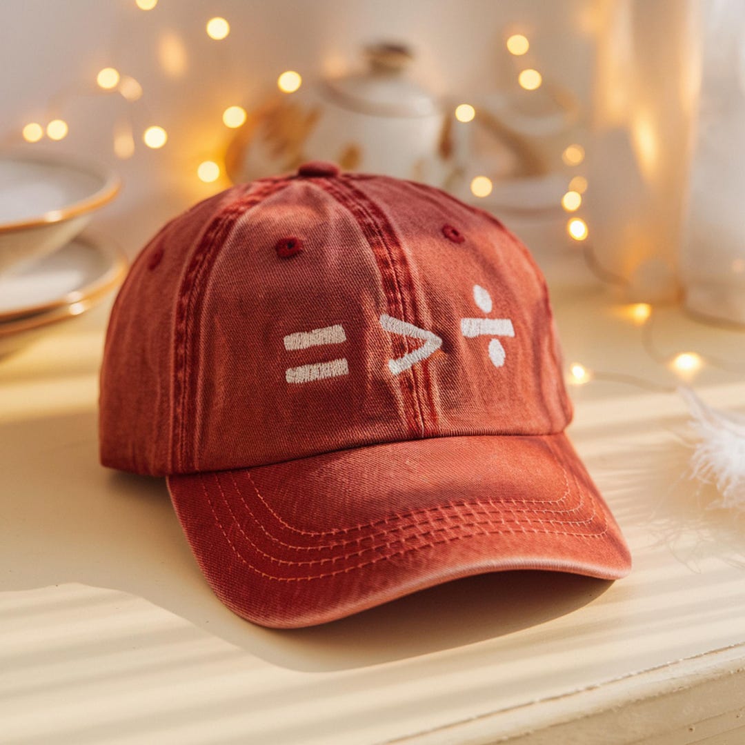 Equality is Greater Than Division Embroidered Hat, Caps, Equality Hat ...