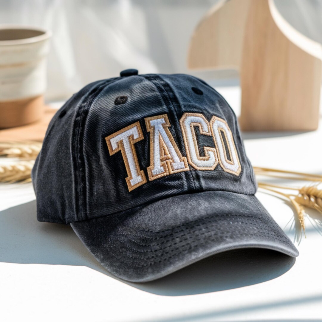 Embroidered TACO Trades Trucker Cap, Washed Hat, TACO Hat, TACO Cap ...
