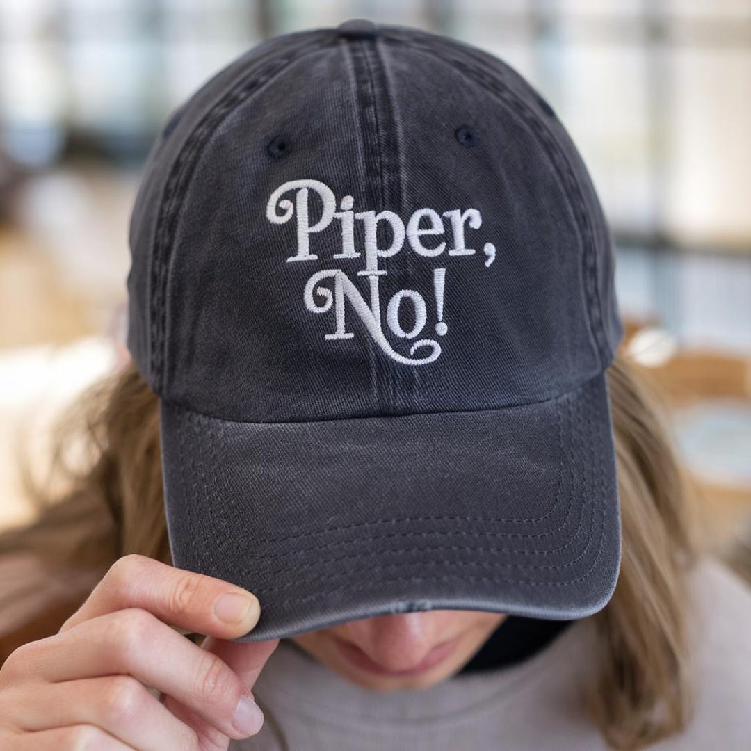Piper No White Lotus Embroidered Hat - Joke Humor White Lotus Hat ...