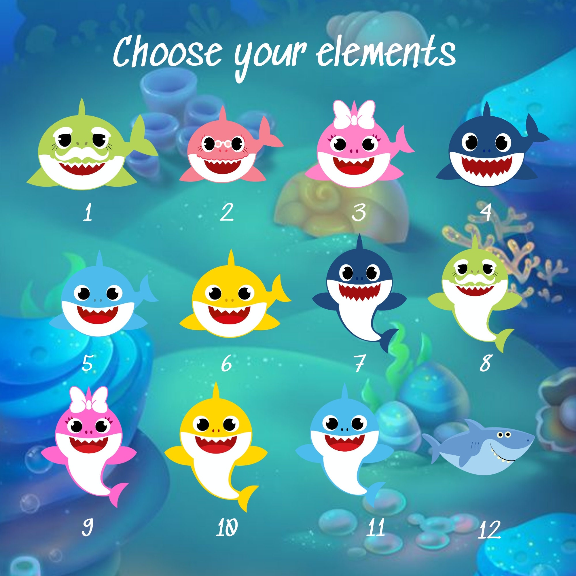 Personalized Baby Shark Wooden Name Puzzle, Custom Nursery Decor ...