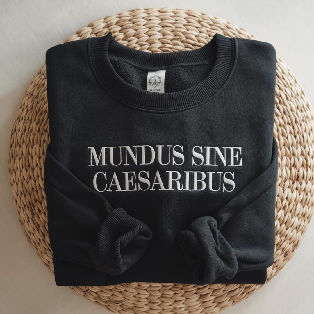 Mundus Sine Caesaribus Embroidered Shirt, Classical Roman Influence, A ...