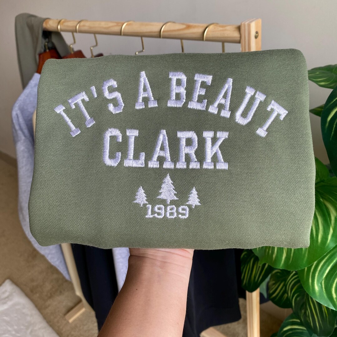 Embroidered 'it's a Beaut Clark' Christmas Sweatshirt, Funny Vacation ...