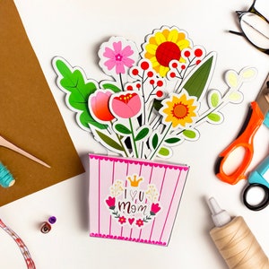 Paper Flower Bouquet DIY Kit, Mothers Day Gift, Gifts for Her, Gift for ...