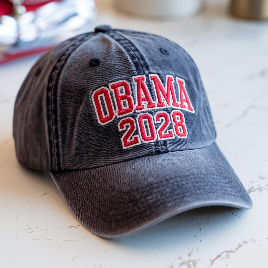 Embroidered Obama 2028 Hat, Caps, Democrats Hat, Barack Obama Hat ...