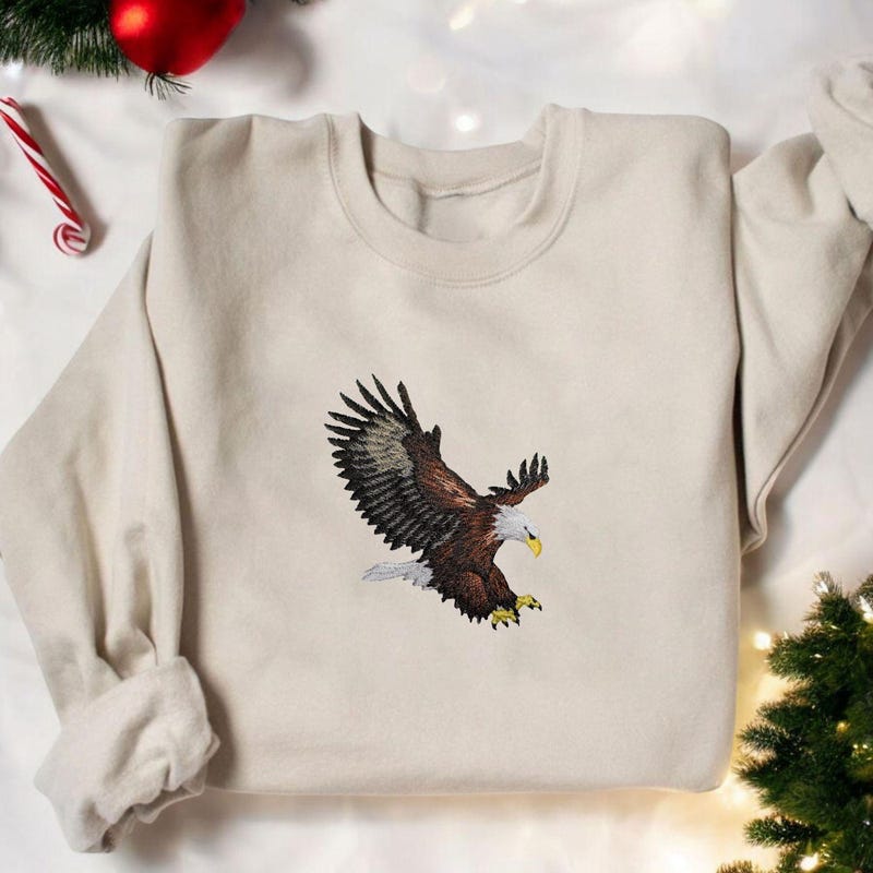 Embroidered Eagle - Etsy