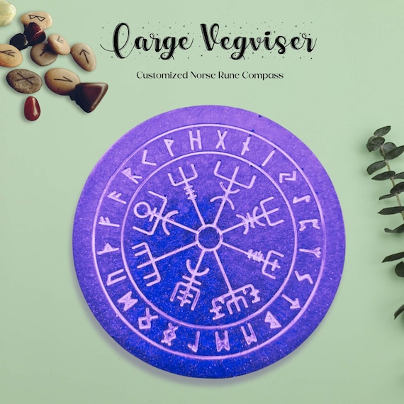 Brújula rúnica: significado de la brújula Vegvisir, boceto del tatuaje ...