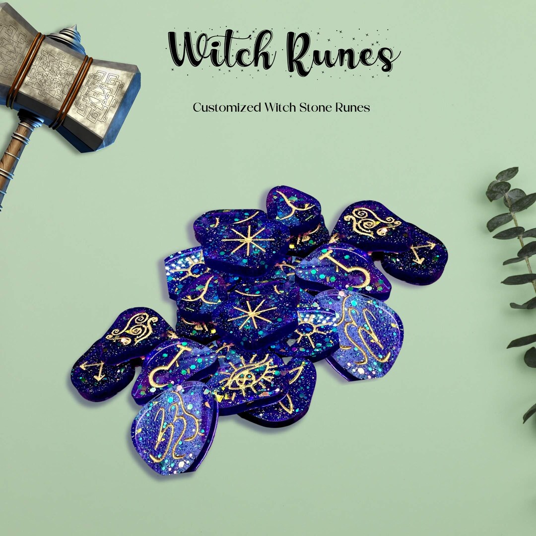 Witch Runes Custom Crafted Resin Art | Personalized Magic for Intuitive ...