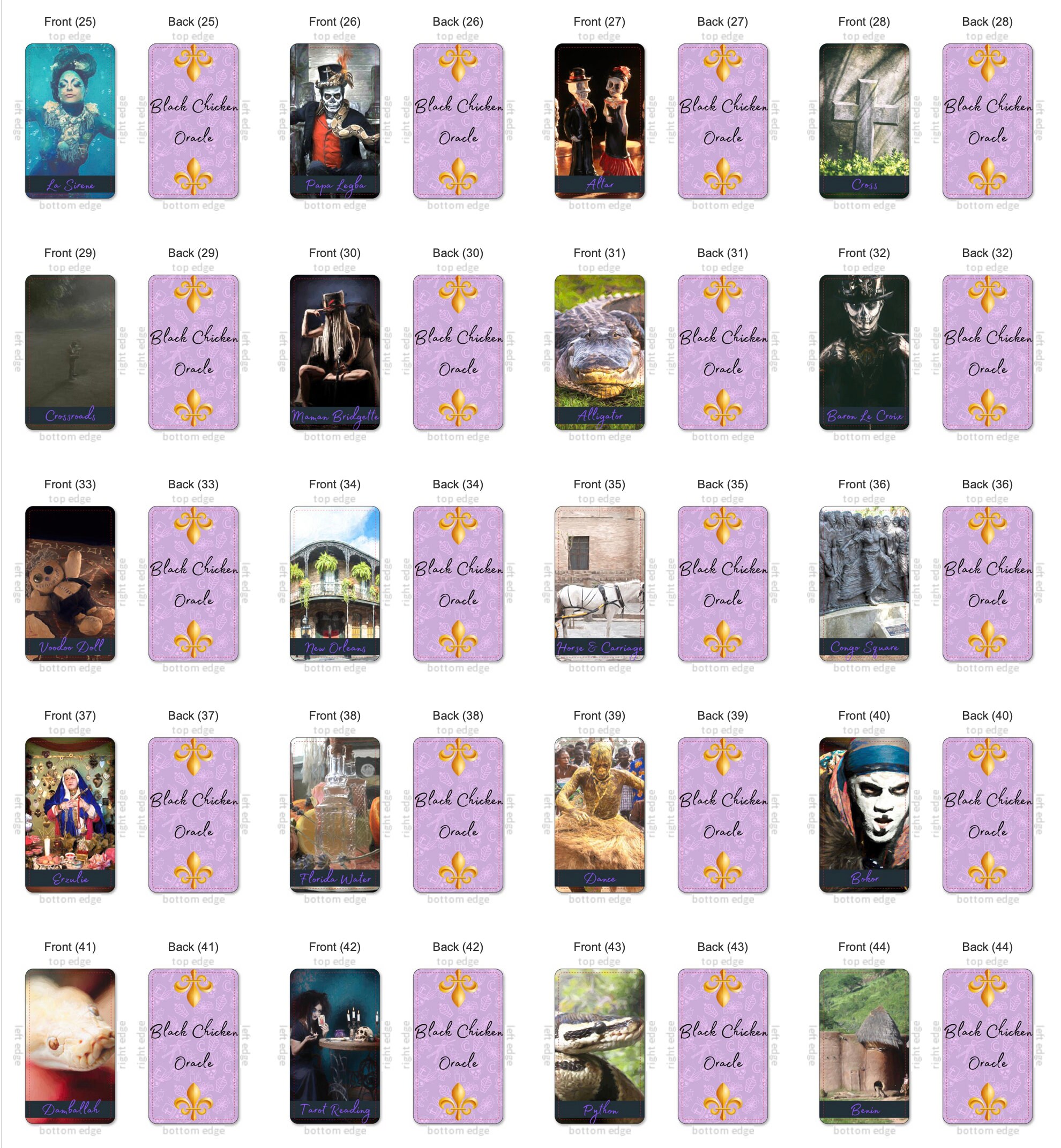 VOODOO ORACLE Black Chicken Oracle Self Published Papa - Etsy