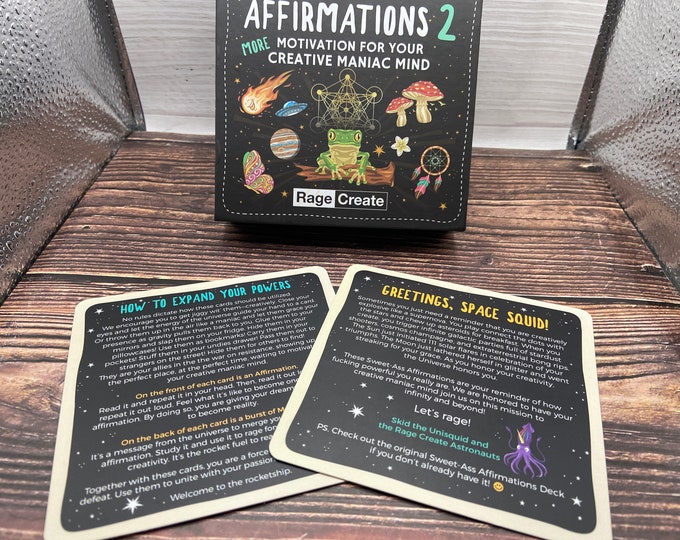SWEET A@* AFFIRMATIONS Oracle Deck | Authentic Oracle Deck ...