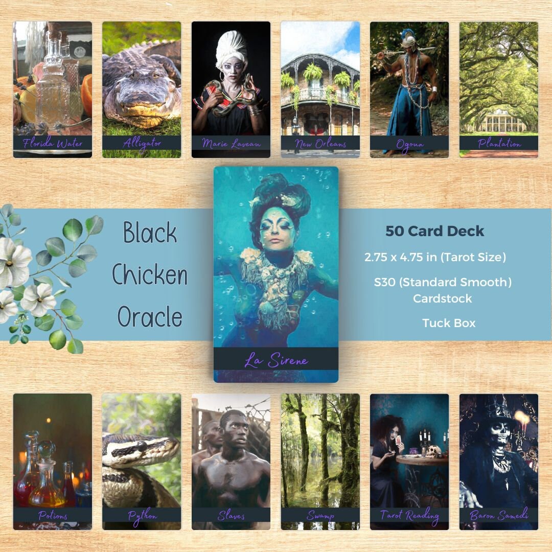 Voodoo Oracle Black Chicken Oracle Self Published Deck New Orleans ...