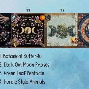 Wiccan Pagan Altar Cloth | Use for Tarot Readings | Witches Familiar ...