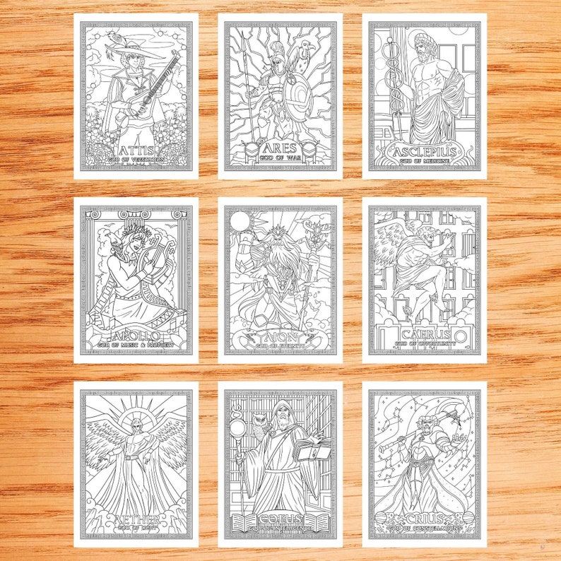 Greek Mythology Coloring Book | Physical Copy | Print on Demand ...