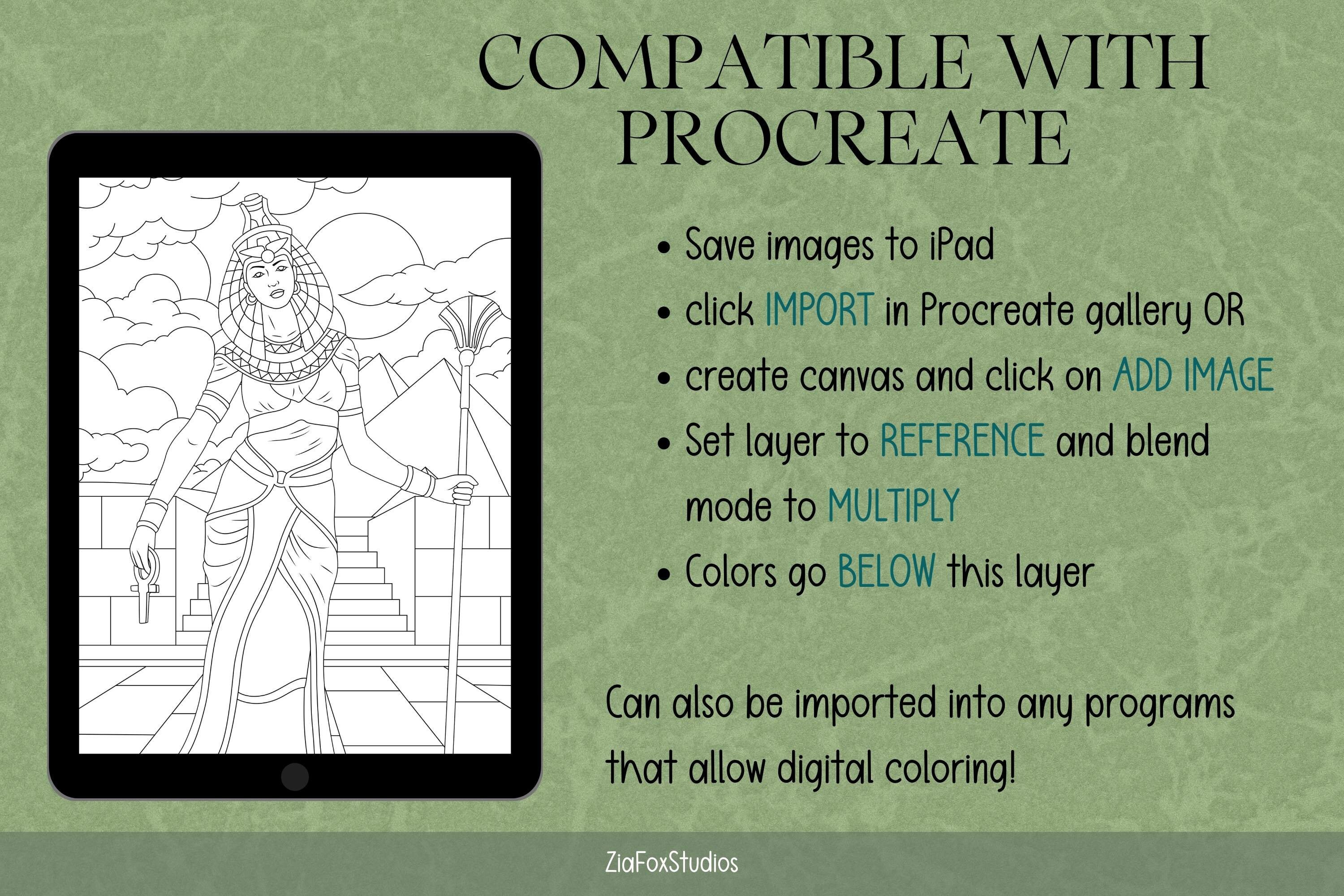 Global Goddess Coloring Pages | Digital Coloring Book | Greek | Celtic ...