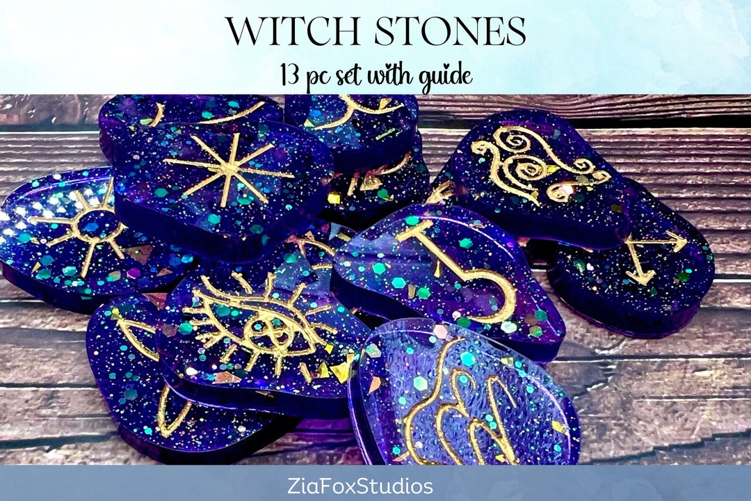 Witch Runes Custom Crafted Resin Art Personalized Magic for Intuitive ...