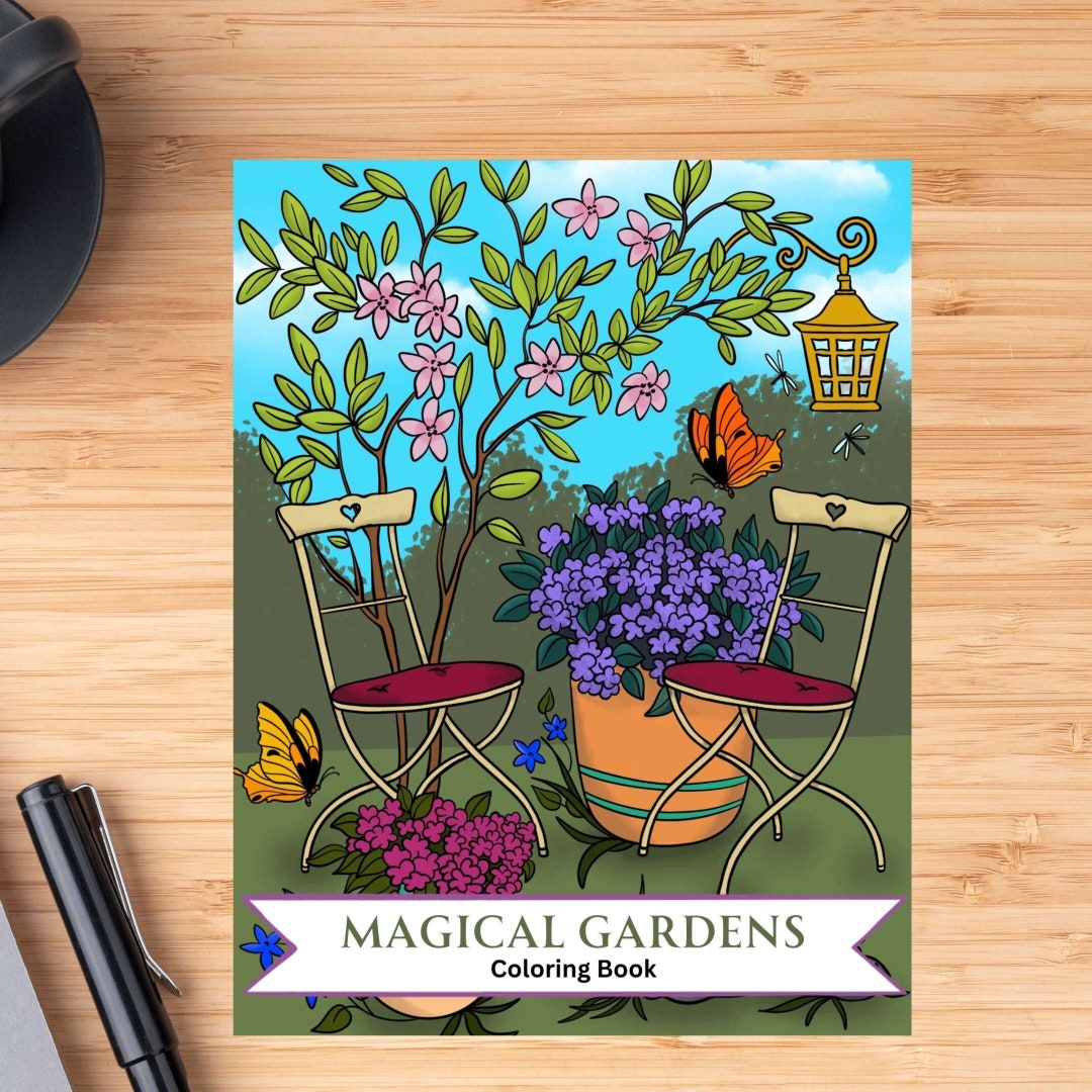 Magical Gardens Coloring Book | Physical Copy | Print on Demand ...