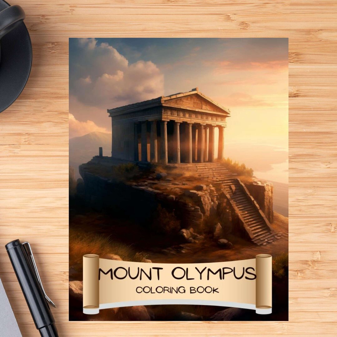 Greek Mythology Coloring Book | Physical Copy | Print on Demand | Zeus ...