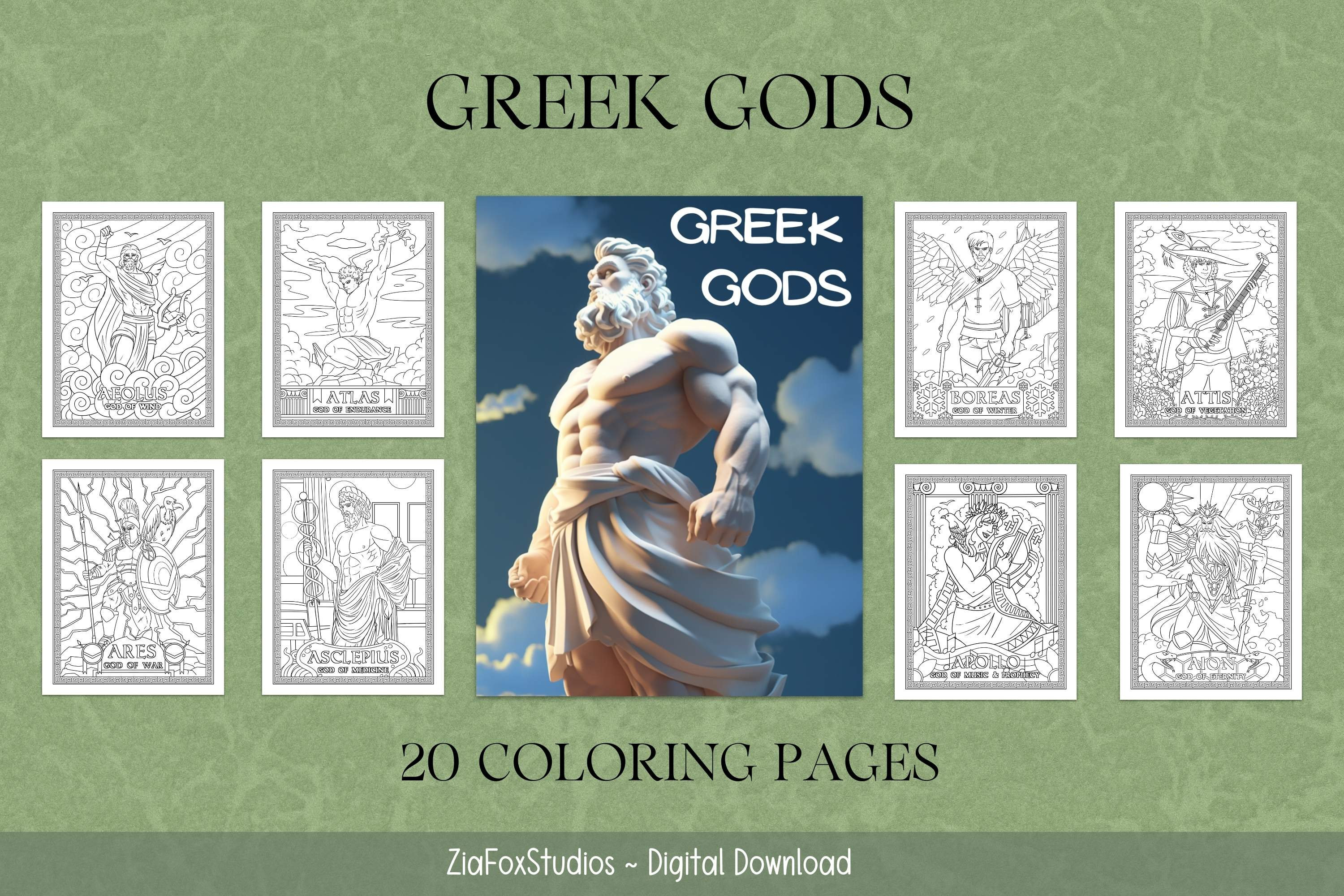 Hades Greek Mythology Hades Coloring Sheets