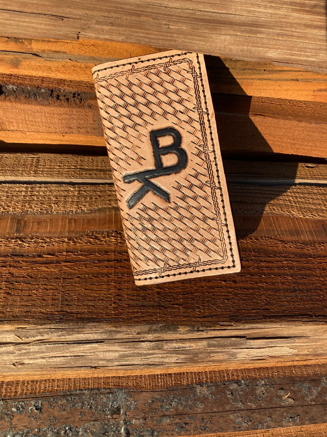 Made to Order Custom Check Book Roper Wallet. - Etsy