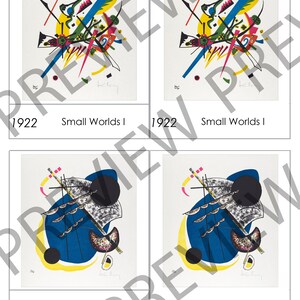 Wassily Kandinsky Art Montessori 3 Part Cards - Language - Art Lesson ...