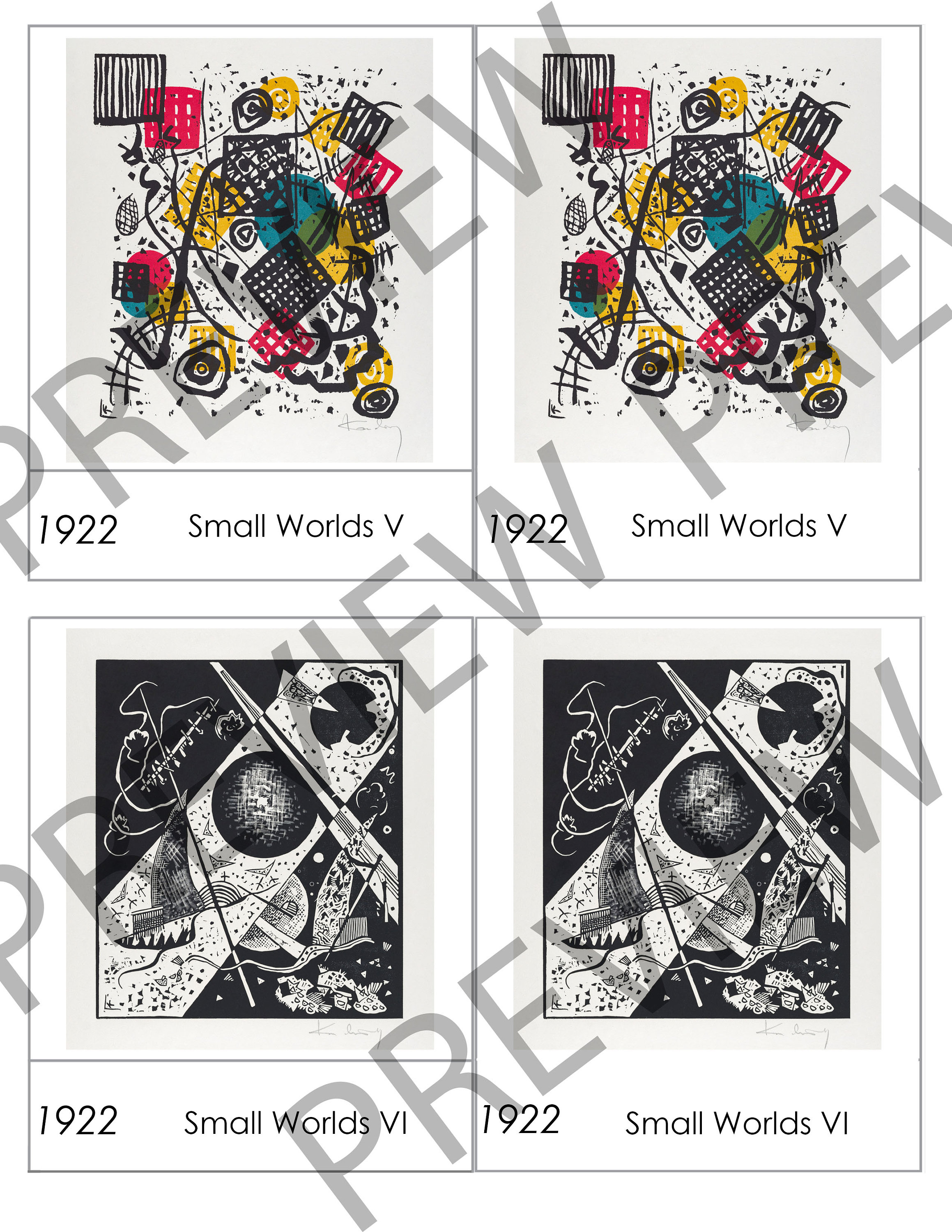 Wassily Kandinsky Art Montessori 3 Part Cards Language Art Lesson Plan ...