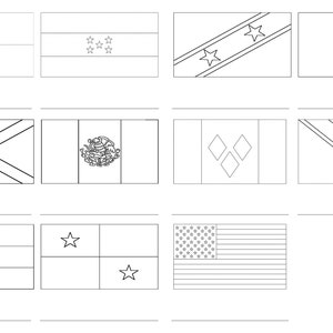 Flags of North America - 3-part Cards Montessori Nomenclature PDF ...